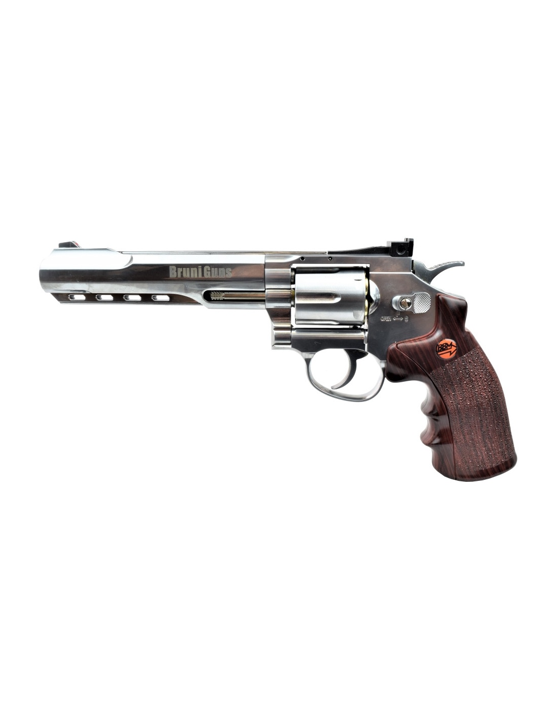 Bruni revolver co2 mod. 6 argento cal.4,5 bb cn 821 libera | TFC Srl