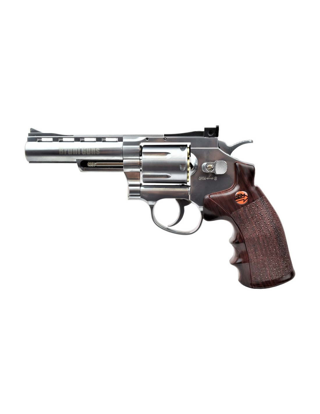 Bruni revolver co2 mod. 4 argento cal.4,5 bb cn 820 libera | TFC Srl